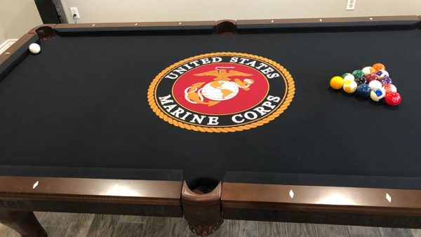 Custom Logo Pool Table Felt | Printed Billiard Cloth