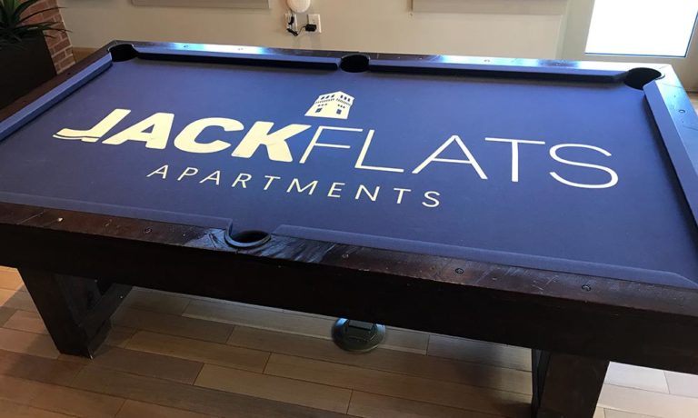 Custom Logo Pool Table Felt | Printed Billiard Cloth