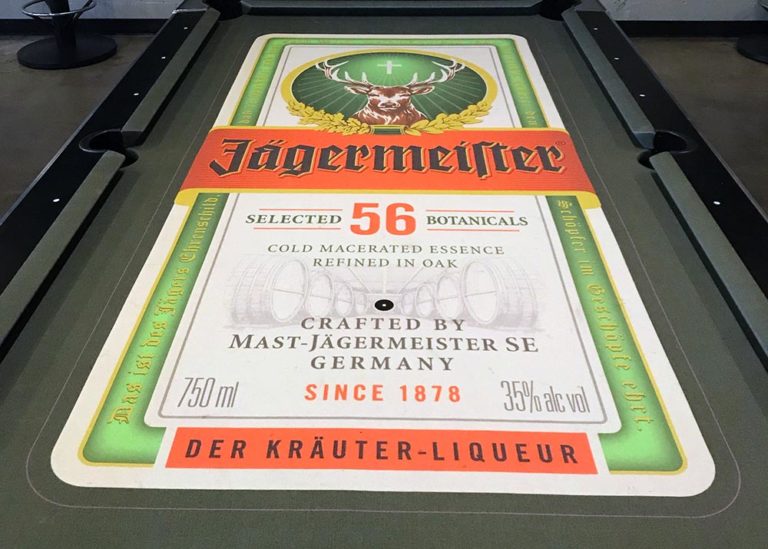 Custom Logo Pool Table Felt | Printed Billiard Cloth